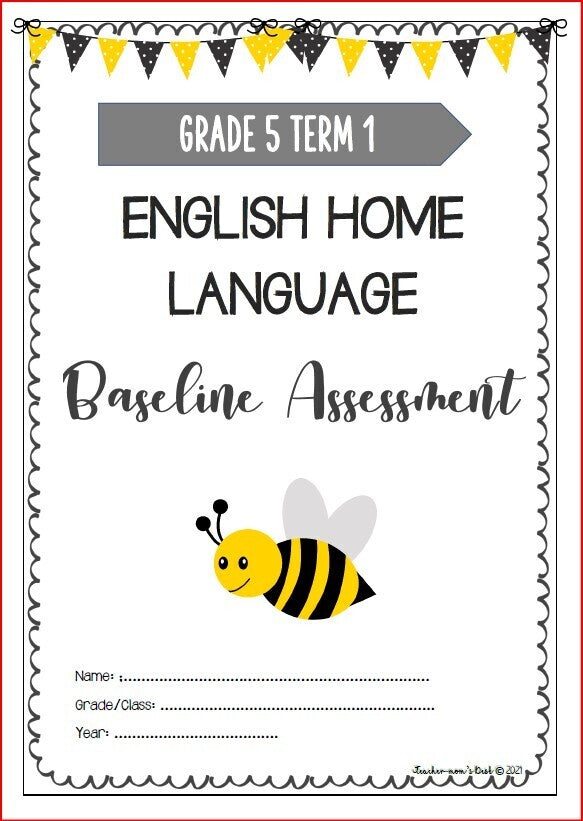 ENG HL BASELINE ASSESSMENT (Grade 5) Term 1 – Teacher-mom's Desk