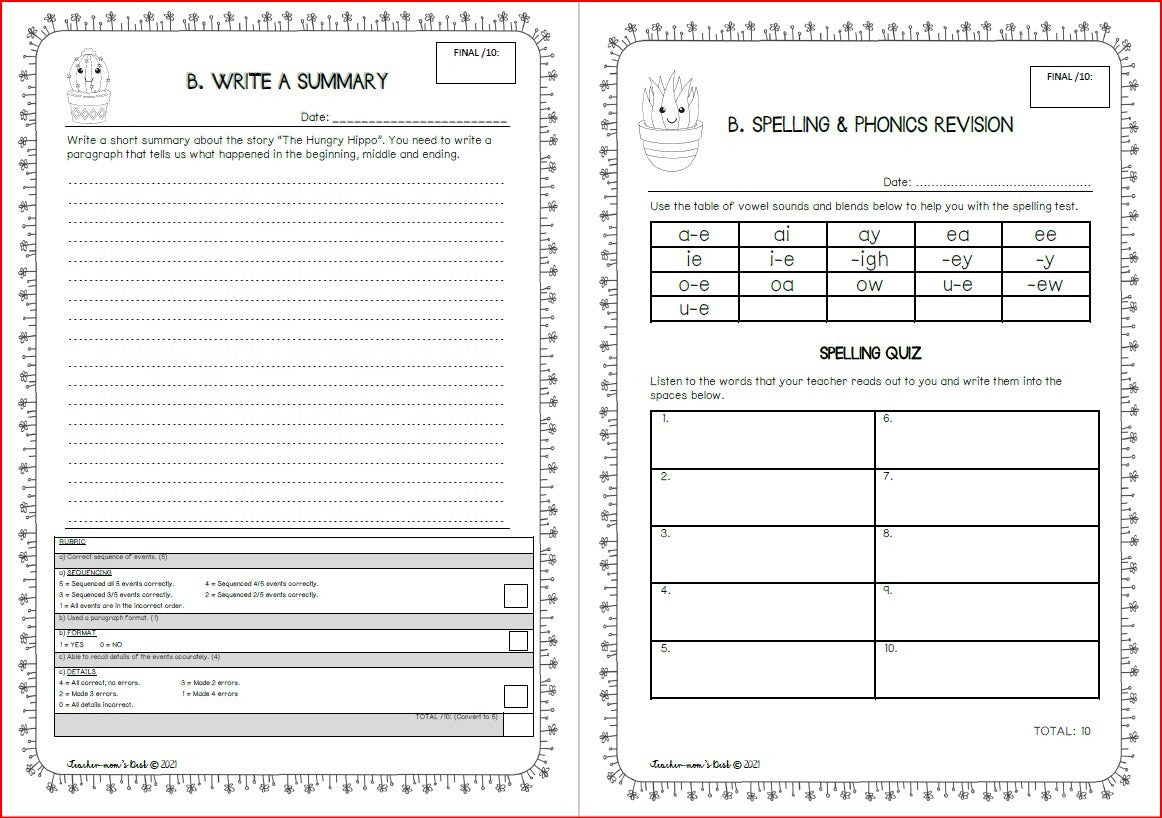 ENG FAL BASELINE ASSESSMENT GR 5 TERM 1 – Teacher-mom's Desk