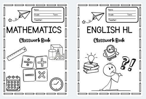 WORKBOOK COVER PAGES & FLIP FILE COVER PACK – Teacher-mom's Desk
